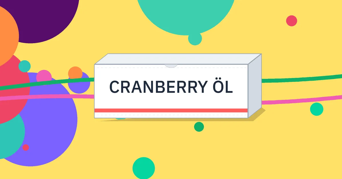 Symbolbild: Packung mit der Aufschrift CRANBERRY ÖL (PZN 10094120) – Verfügbarkeit und Bezug in Apotheken in Frankfurt am Main