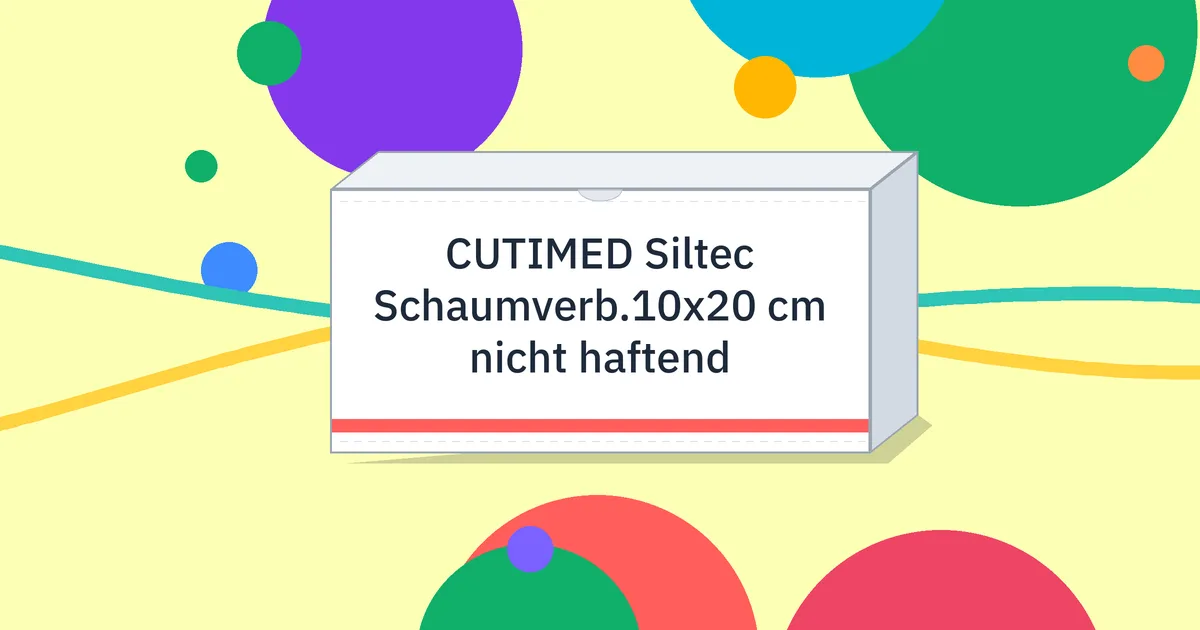 Symbolbild: Packung mit der Aufschrift CUTIMED Siltec Schaumverb.10x20 cm nicht haftend (PZN 14199181) – Verfügbarkeit und Bezug in Apotheken in Frankfurt am Main