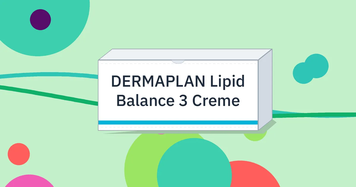 Symbolbild: Packung mit der Aufschrift DERMAPLAN Lipid Balance 3 Creme (PZN 01440296) – Verfügbarkeit und Bezug in Apotheken in Frankfurt am Main