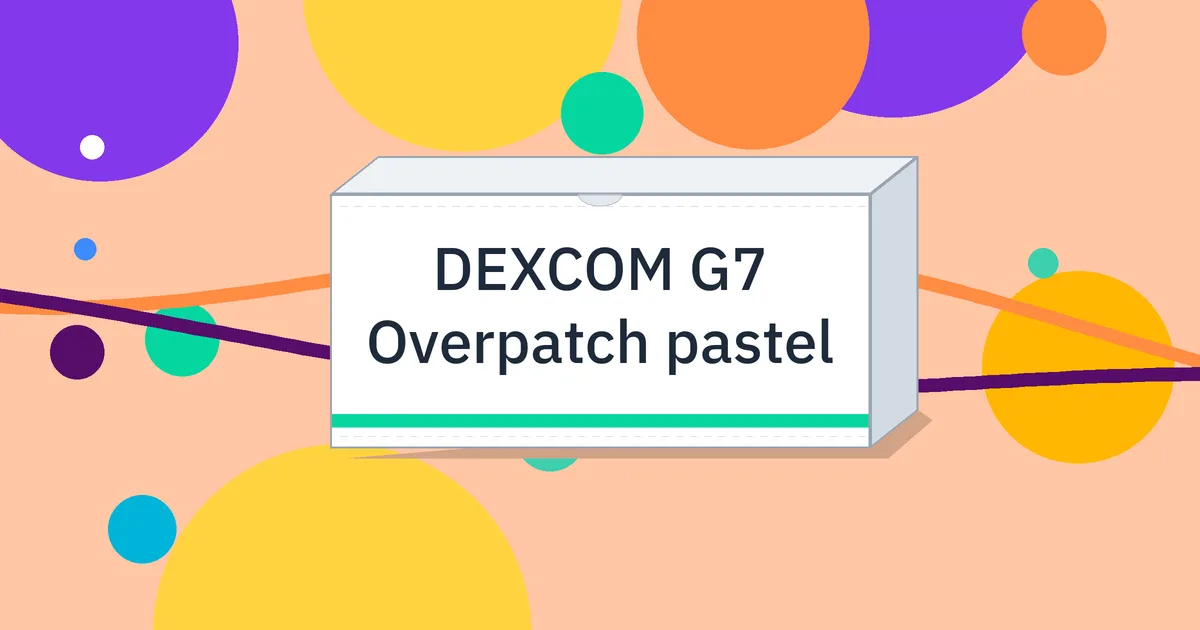 Symbolbild: Packung mit der Aufschrift DEXCOM G7 Overpatch pastel (PZN 19866104) – Verfügbarkeit und Bezug in Apotheken in Frankfurt am Main