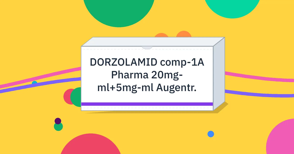 Symbolbild: Packung mit der Aufschrift DORZOLAMID comp-1A Pharma 20mg-ml+5mg-ml Augentr. (PZN 16536381) – Verfügbarkeit und Bezug in Apotheken in Frankfurt am Main