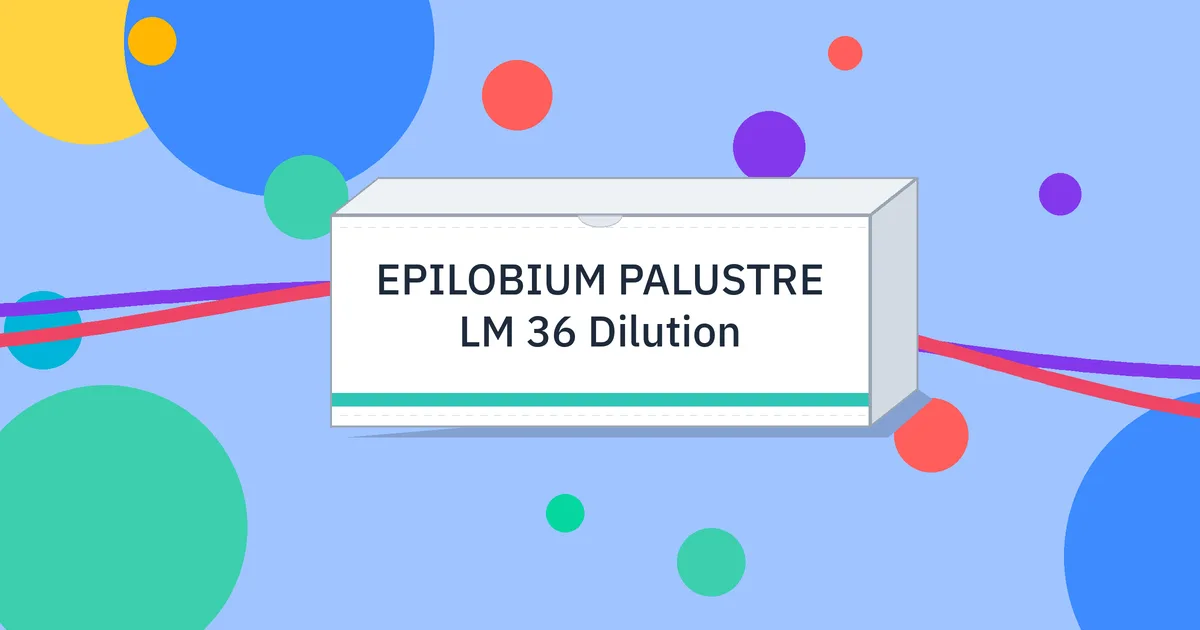 Symbolbild: Packung mit der Aufschrift EPILOBIUM PALUSTRE LM 36 Dilution (PZN 13472321) – Verfügbarkeit und Bezug in Apotheken in Frankfurt am Main
