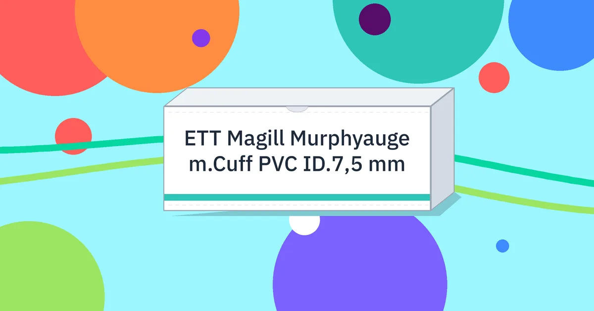 Symbolbild: Packung mit der Aufschrift ETT Magill Murphyauge m.Cuff PVC ID.7,5 mm (PZN 19120497) – Verfügbarkeit und Bezug in Apotheken in Frankfurt am Main