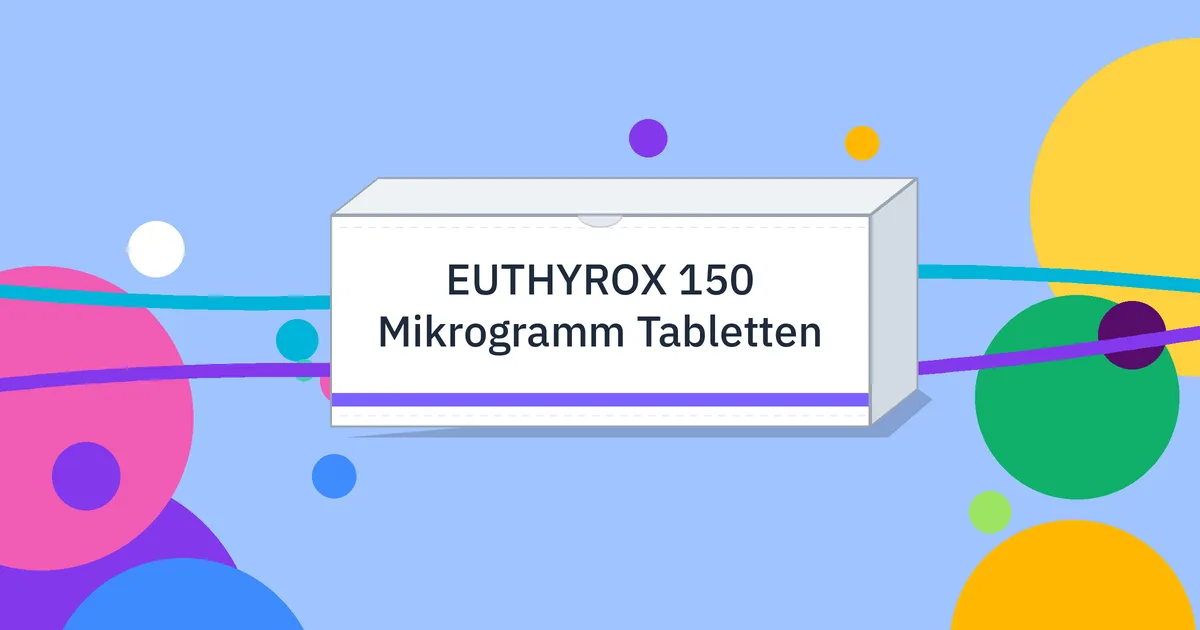 Symbolbild: Packung mit der Aufschrift EUTHYROX 150 Mikrogramm Tabletten (PZN 02050692) – Verfügbarkeit und Bezug in Apotheken in Frankfurt am Main