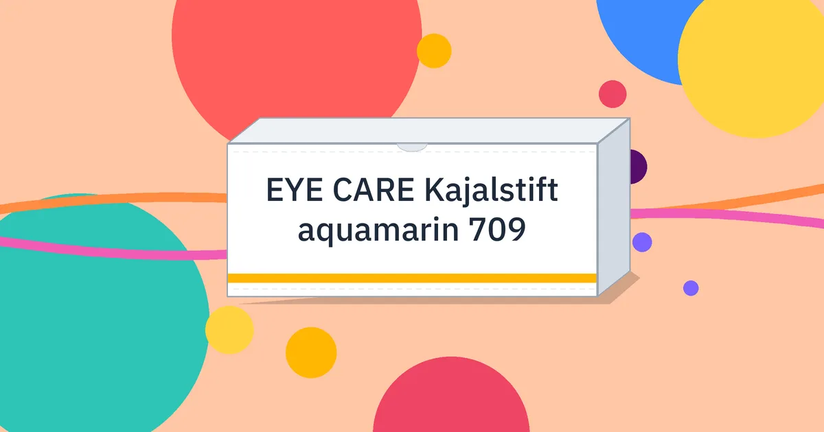 Symbolbild: Packung mit der Aufschrift EYE CARE Kajalstift aquamarin 709 (PZN 07658487) – Verfügbarkeit und Bezug in Apotheken in Frankfurt am Main