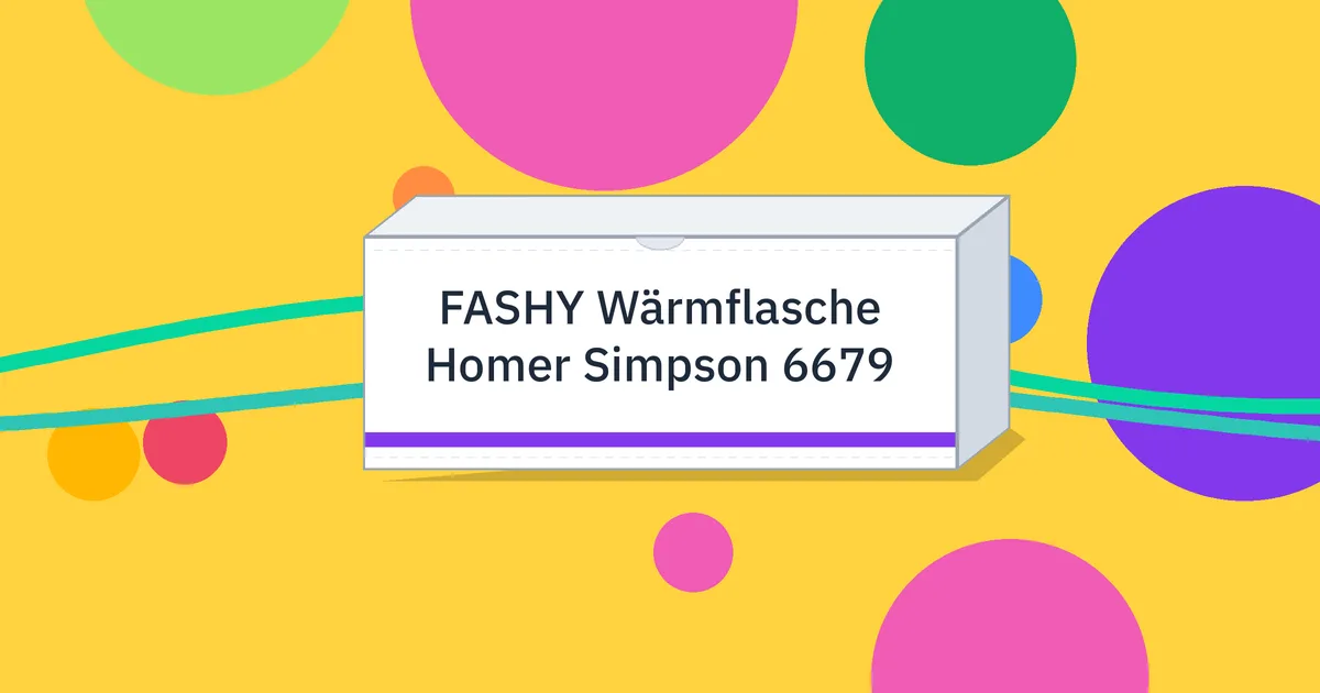 Symbolbild: Packung mit der Aufschrift FASHY Wärmflasche Homer Simpson 6679 (PZN 11854716) – Verfügbarkeit und Bezug in Apotheken in Frankfurt am Main