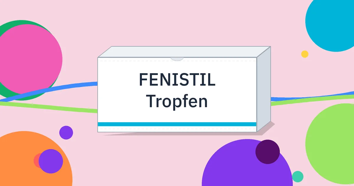 Symbolbild: Packung mit der Aufschrift FENISTIL Tropfen (PZN 04959538) – Verfügbarkeit und Bezug in Apotheken in Frankfurt am Main