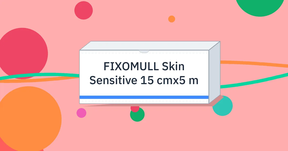 Symbolbild: Packung mit der Aufschrift FIXOMULL Skin Sensitive 15 cmx5 m (PZN 20080308) – Verfügbarkeit und Bezug in Apotheken in Frankfurt am Main