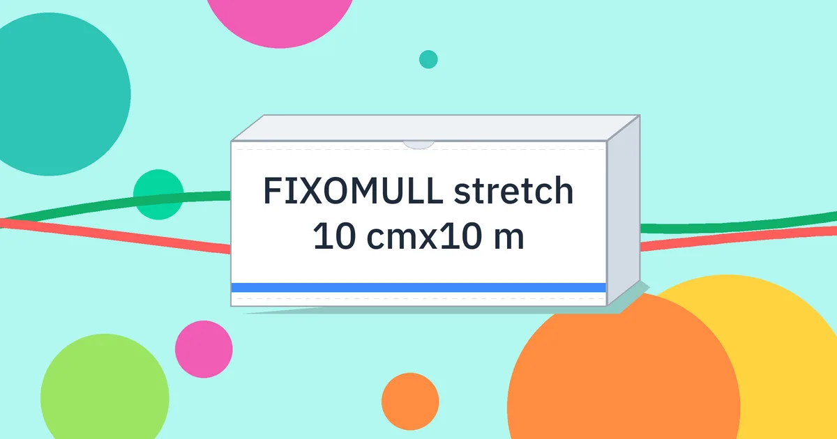 Symbolbild: Packung mit der Aufschrift FIXOMULL stretch 10 cmx10 m (PZN 15234927) – Verfügbarkeit und Bezug in Apotheken in Frankfurt am Main