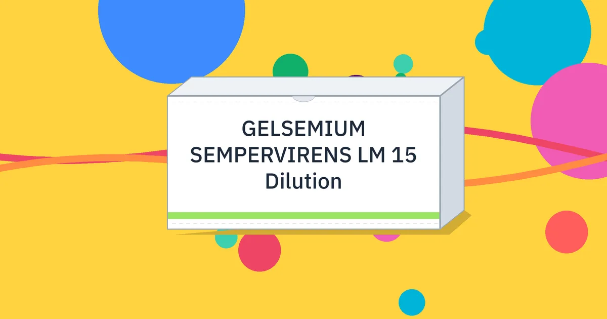 Symbolbild: Packung mit der Aufschrift GELSEMIUM SEMPERVIRENS LM 15 Dilution (PZN 12875790) – Verfügbarkeit und Bezug in Apotheken in Frankfurt am Main