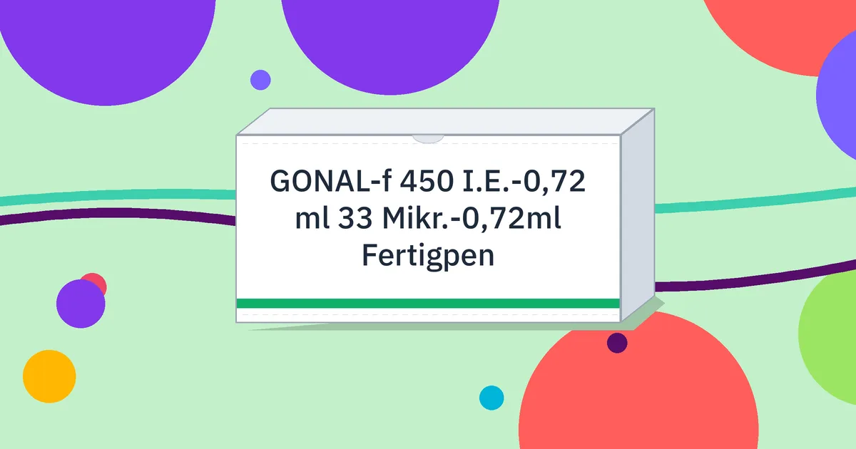 Symbolbild: Packung mit der Aufschrift GONAL-f 450 I.E.-0,72 ml 33 Mikr.-0,72ml Fertigpen (PZN 19637071) – Verfügbarkeit und Bezug in Apotheken in Frankfurt am Main