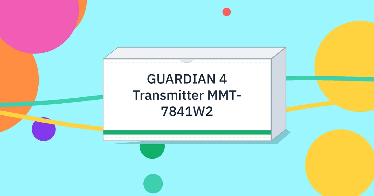 Symbolbild: Packung mit der Aufschrift GUARDIAN 4 Transmitter MMT-7841W2 (PZN 18873881) – Verfügbarkeit und Bezug in Apotheken in Frankfurt am Main