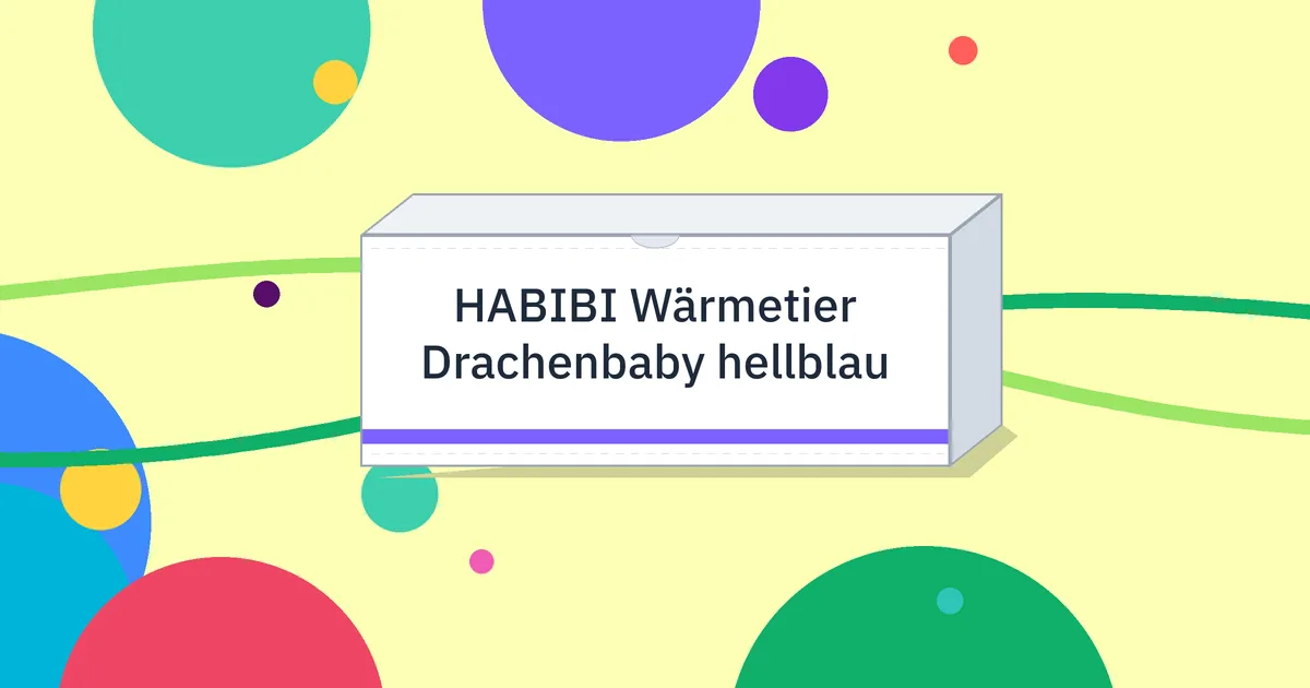 Symbolbild: Packung mit der Aufschrift HABIBI Wärmetier Drachenbaby hellblau (PZN 16684495) – Verfügbarkeit und Bezug in Apotheken in Frankfurt am Main