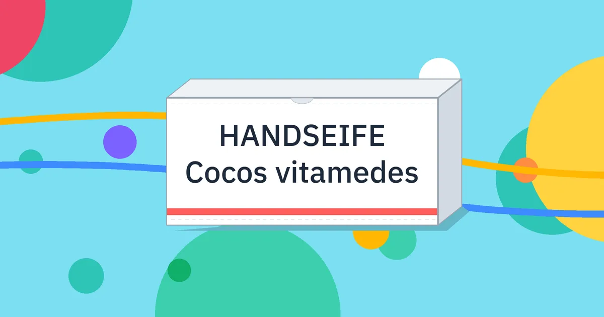 Symbolbild: Packung mit der Aufschrift HANDSEIFE Cocos vitamedes (PZN 19825163) – Verfügbarkeit und Bezug in Apotheken in Frankfurt am Main