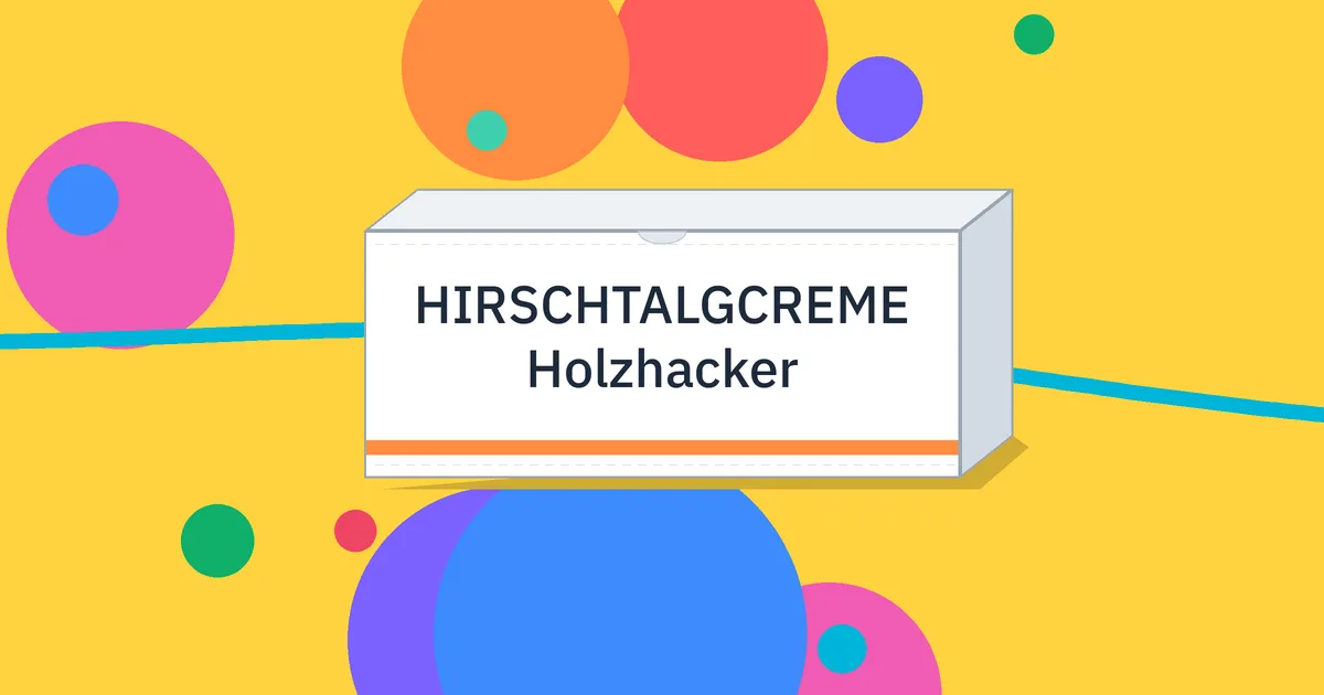 Symbolbild: Packung mit der Aufschrift HIRSCHTALGCREME Holzhacker (PZN 04445822) – Verfügbarkeit und Bezug in Apotheken in Frankfurt am Main