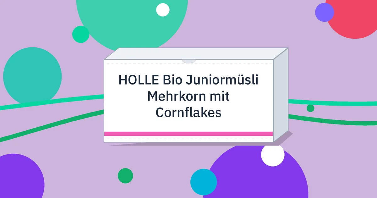 Symbolbild: Packung mit der Aufschrift HOLLE Bio Juniormüsli Mehrkorn mit Cornflakes (PZN 11556858) – Verfügbarkeit und Bezug in Apotheken in Frankfurt am Main