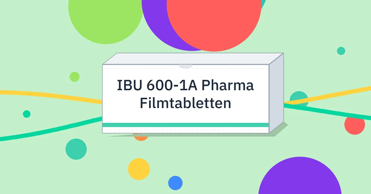 Symbolbild: Packung mit der Aufschrift IBU 600-1A Pharma Filmtabletten (PZN 08533813) – Verfügbarkeit und Bezug in Apotheken in Frankfurt am Main