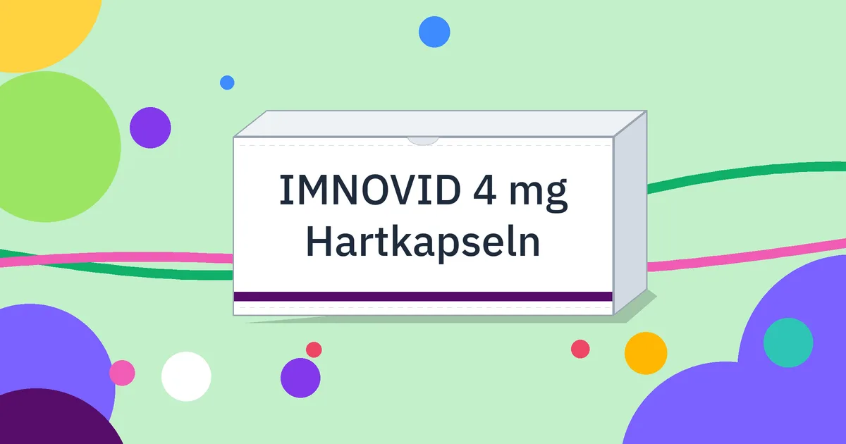 Symbolbild: Packung mit der Aufschrift IMNOVID 4 mg Hartkapseln (PZN 14406214) – Verfügbarkeit und Bezug in Apotheken in Frankfurt am Main