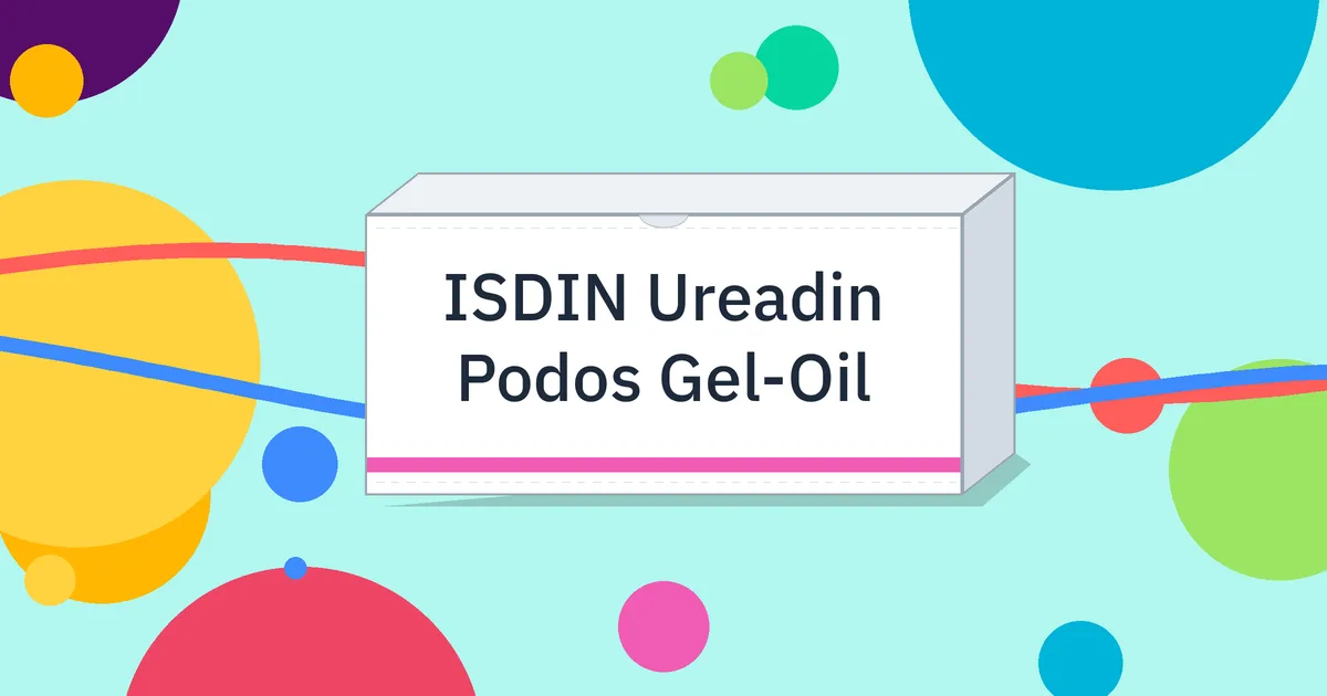 Symbolbild: Packung mit der Aufschrift ISDIN Ureadin Podos Gel-Oil (PZN 11528684) – Verfügbarkeit und Bezug in Apotheken in Frankfurt am Main