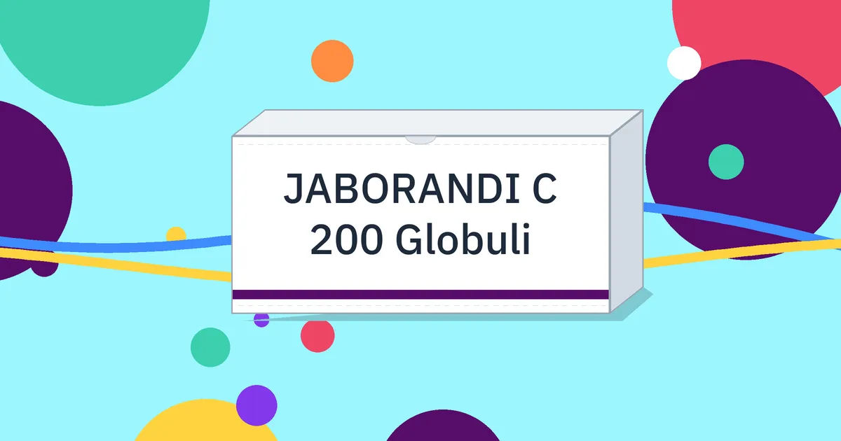 Symbolbild: Packung mit der Aufschrift JABORANDI C 200 Globuli (PZN 19714860) – Verfügbarkeit und Bezug in Apotheken in Frankfurt am Main