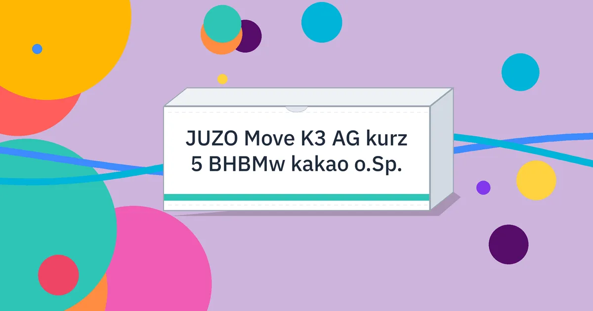 Symbolbild: Packung mit der Aufschrift JUZO Move K3 AG kurz 5 BHBMw kakao o.Sp. (PZN 18594247) – Verfügbarkeit und Bezug in Apotheken in Frankfurt am Main
