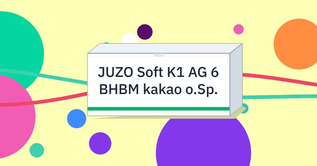Symbolbild: Packung mit der Aufschrift JUZO Soft K1 AG 6 BHBM kakao o.Sp. (PZN 14857342) – Verfügbarkeit und Bezug in Apotheken in Frankfurt am Main