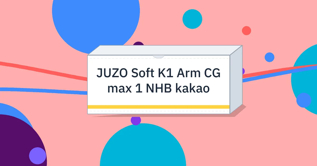 Symbolbild: Packung mit der Aufschrift JUZO Soft K1 Arm CG max 1 NHB kakao (PZN 15509175) – Verfügbarkeit und Bezug in Apotheken in Frankfurt am Main