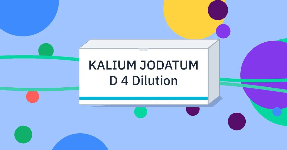 Symbolbild: Packung mit der Aufschrift KALIUM JODATUM D 4 Dilution (PZN 00561299) – Verfügbarkeit und Bezug in Apotheken in Frankfurt am Main