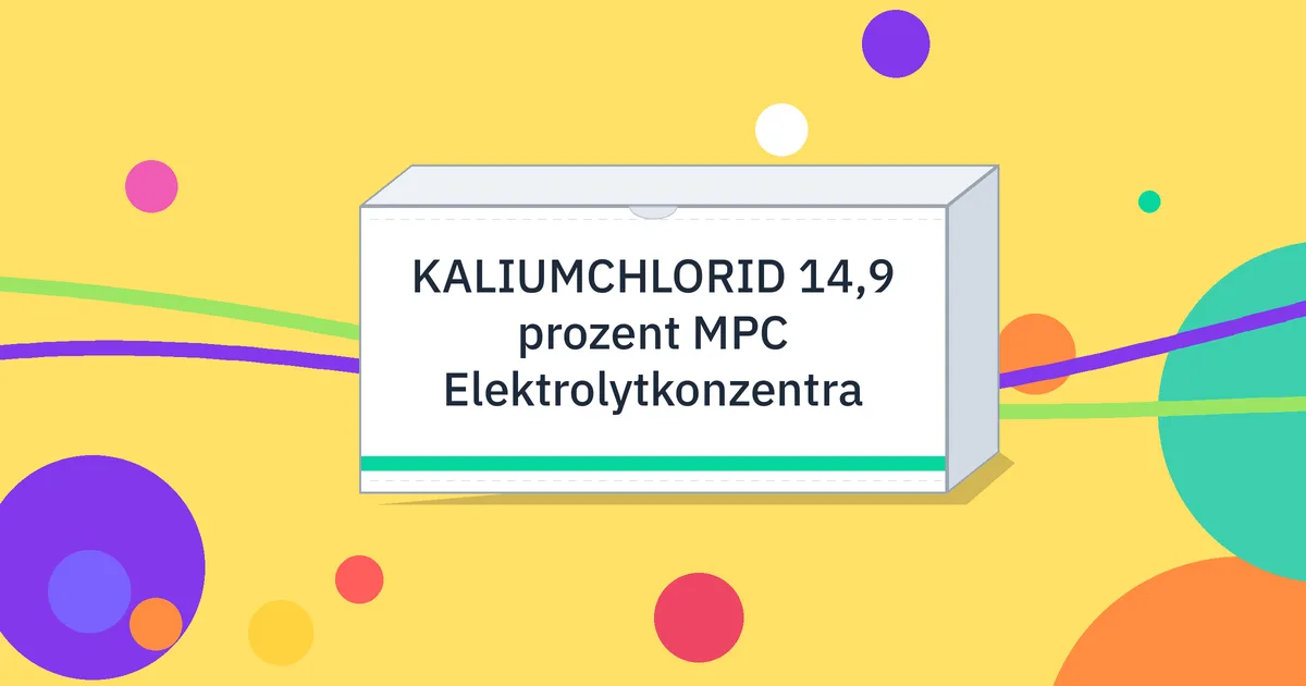 Symbolbild: Packung mit der Aufschrift KALIUMCHLORID 14,9 prozent MPC Elektrolytkonzentra (PZN 03113101) – Verfügbarkeit und Bezug in Apotheken in Frankfurt am Main