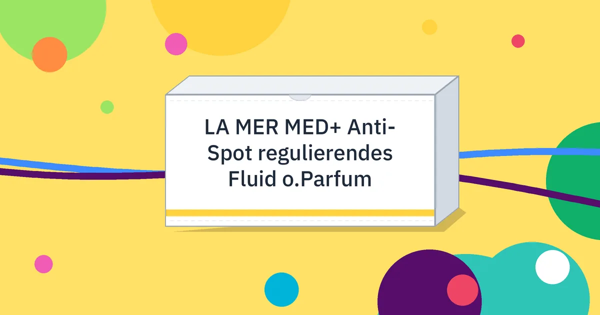 Symbolbild: Packung mit der Aufschrift LA MER MED+ Anti-Spot regulierendes Fluid o.Parfum (PZN 14240400) – Verfügbarkeit und Bezug in Apotheken in Frankfurt am Main
