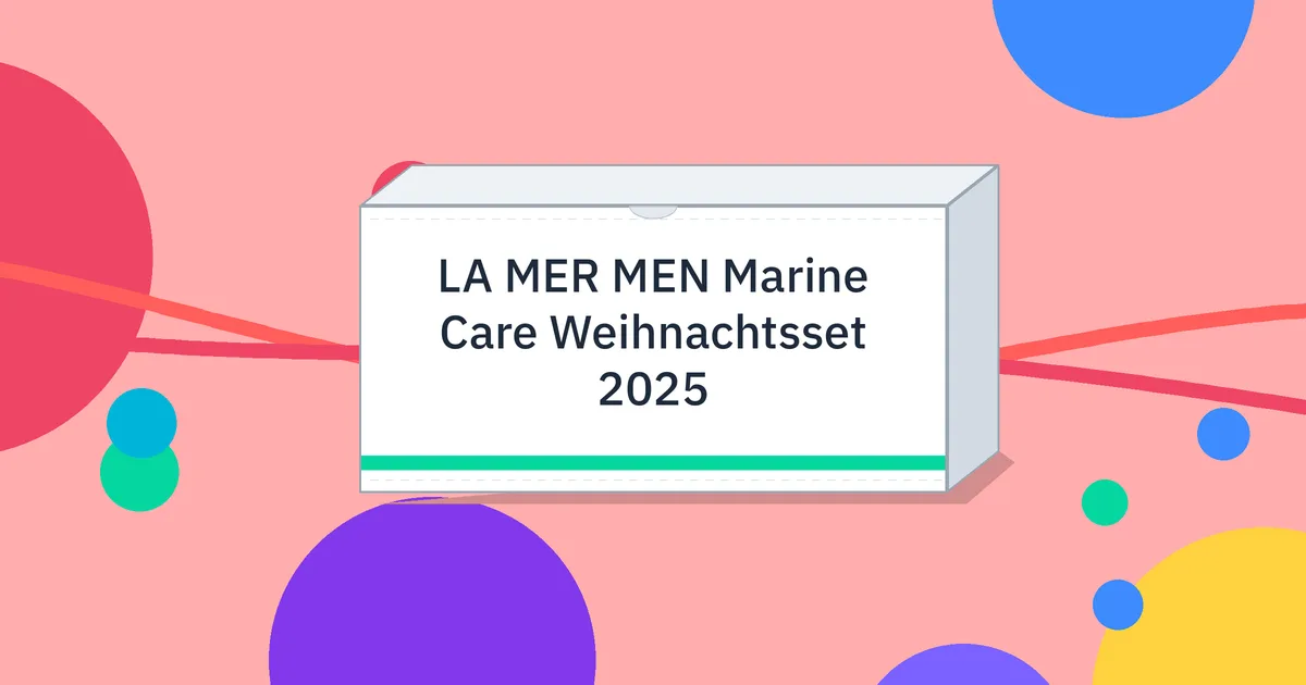 Symbolbild: Packung mit der Aufschrift LA MER MEN Marine Care Weihnachtsset 2025 (PZN 20092978) – Verfügbarkeit und Bezug in Apotheken in Frankfurt am Main