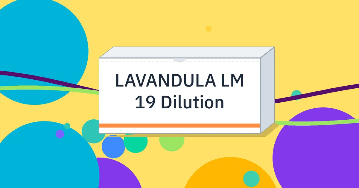 Symbolbild: Packung mit der Aufschrift LAVANDULA LM 19 Dilution (PZN 12929853) – Verfügbarkeit und Bezug in Apotheken in Frankfurt am Main