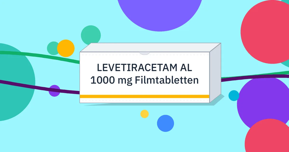 Symbolbild: Packung mit der Aufschrift LEVETIRACETAM AL 1000 mg Filmtabletten (PZN 09228897) – Verfügbarkeit und Bezug in Apotheken in Frankfurt am Main