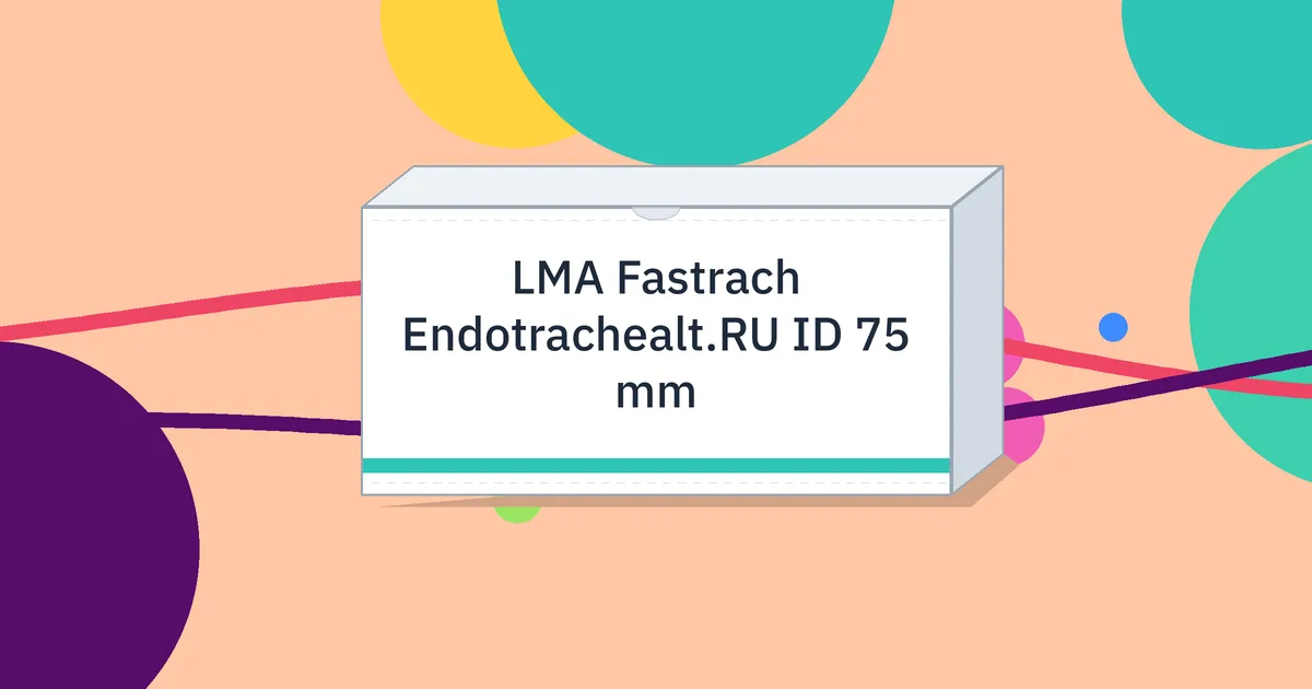 Symbolbild: Packung mit der Aufschrift LMA Fastrach Endotrachealt.RU ID 75 mm (PZN 10849104) – Verfügbarkeit und Bezug in Apotheken in Frankfurt am Main