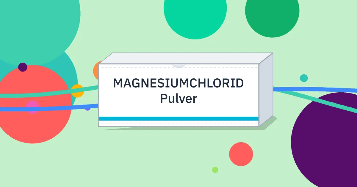 Symbolbild: Packung mit der Aufschrift MAGNESIUMCHLORID Pulver (PZN 18771212) – Verfügbarkeit und Bezug in Apotheken in Frankfurt am Main