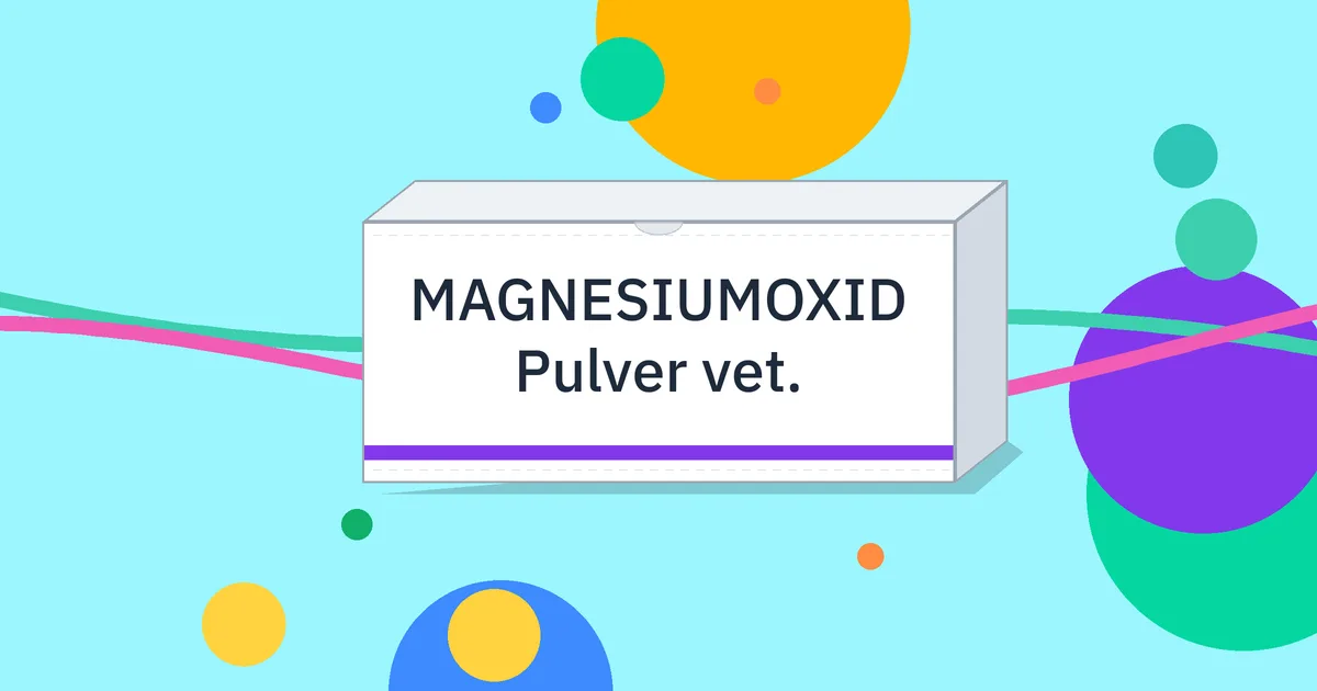 Symbolbild: Packung mit der Aufschrift MAGNESIUMOXID Pulver vet. (PZN 11885415) – Verfügbarkeit und Bezug in Apotheken in Frankfurt am Main