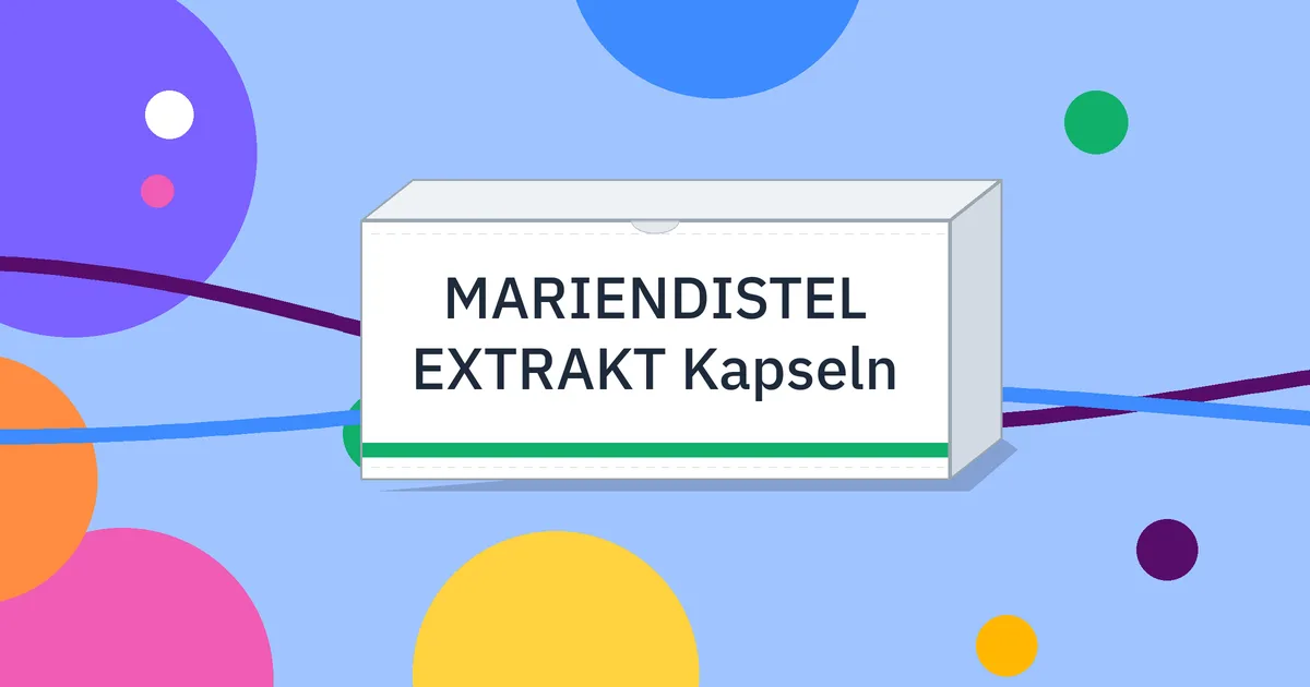 Symbolbild: Packung mit der Aufschrift MARIENDISTEL EXTRAKT Kapseln (PZN 17258085) – Verfügbarkeit und Bezug in Apotheken in Frankfurt am Main