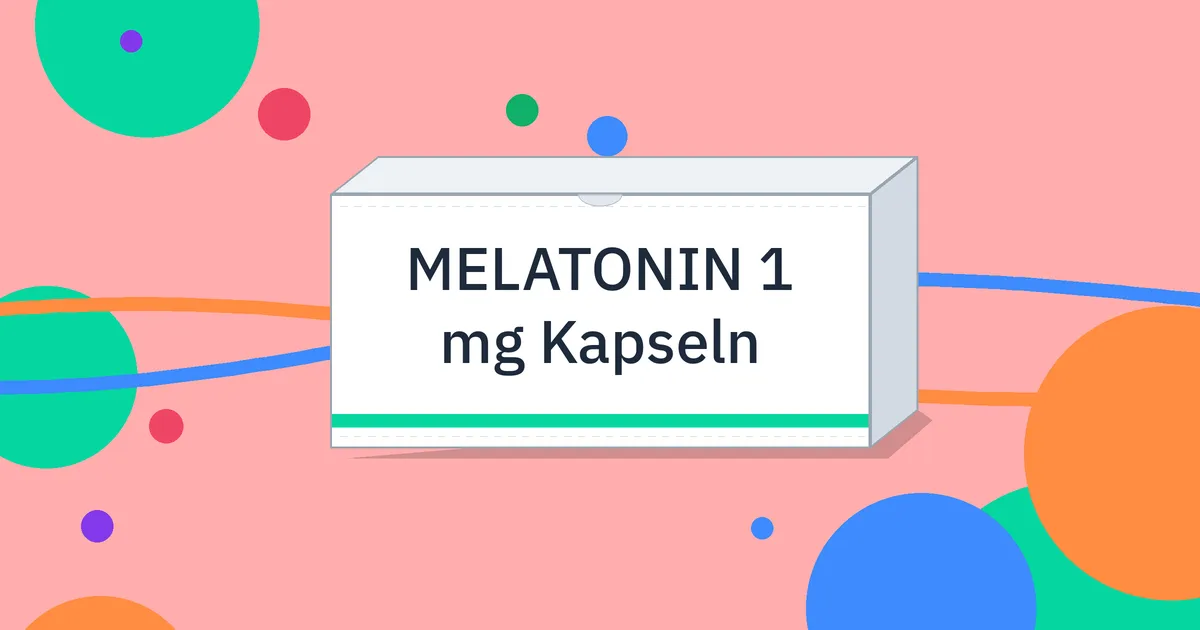 Symbolbild: Packung mit der Aufschrift MELATONIN 1 mg Kapseln (PZN 17550851) – Verfügbarkeit und Bezug in Apotheken in Frankfurt am Main