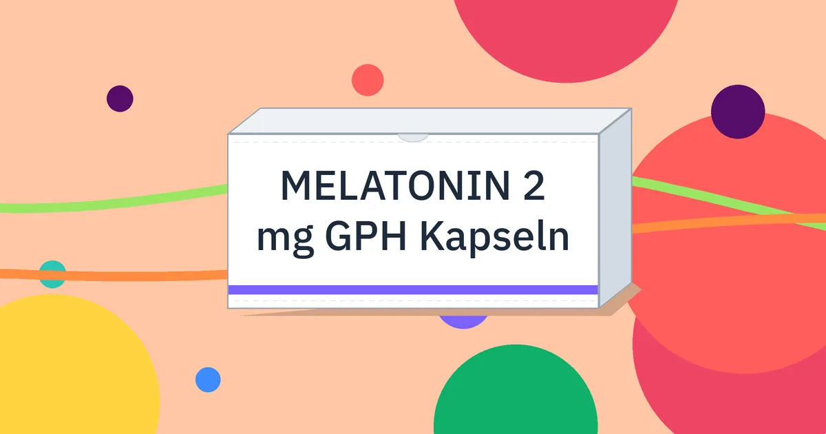 Symbolbild: Packung mit der Aufschrift MELATONIN 2 mg GPH Kapseln (PZN 11239098) – Verfügbarkeit und Bezug in Apotheken in Frankfurt am Main