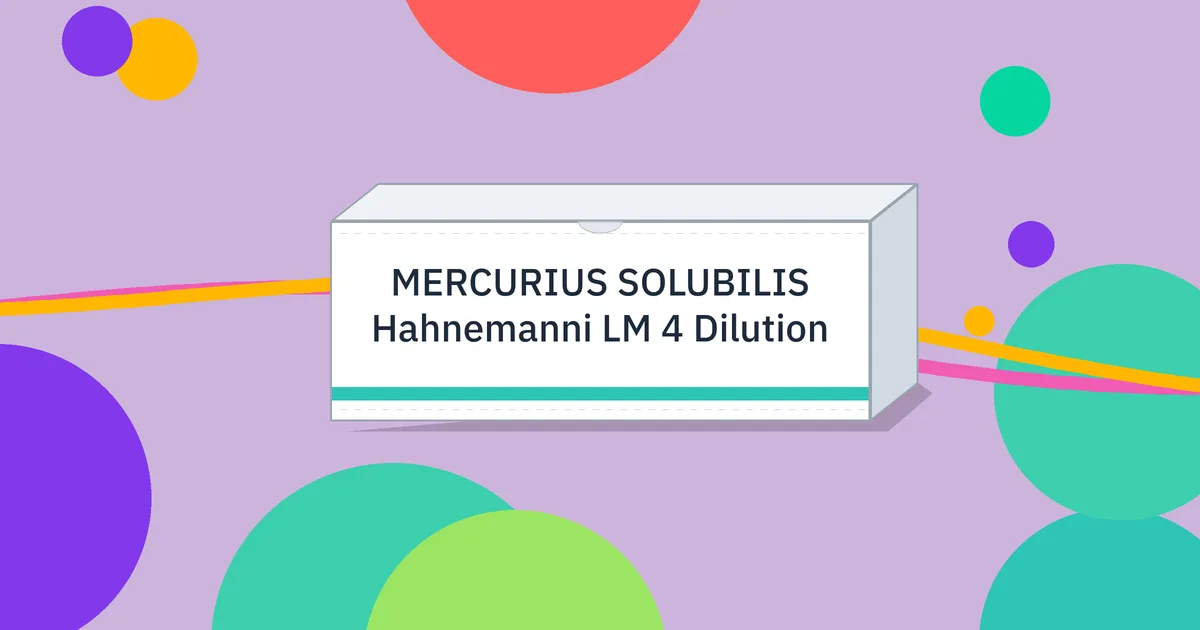 Symbolbild: Packung mit der Aufschrift MERCURIUS SOLUBILIS Hahnemanni LM 4 Dilution (PZN 12953975) – Verfügbarkeit und Bezug in Apotheken in Frankfurt am Main