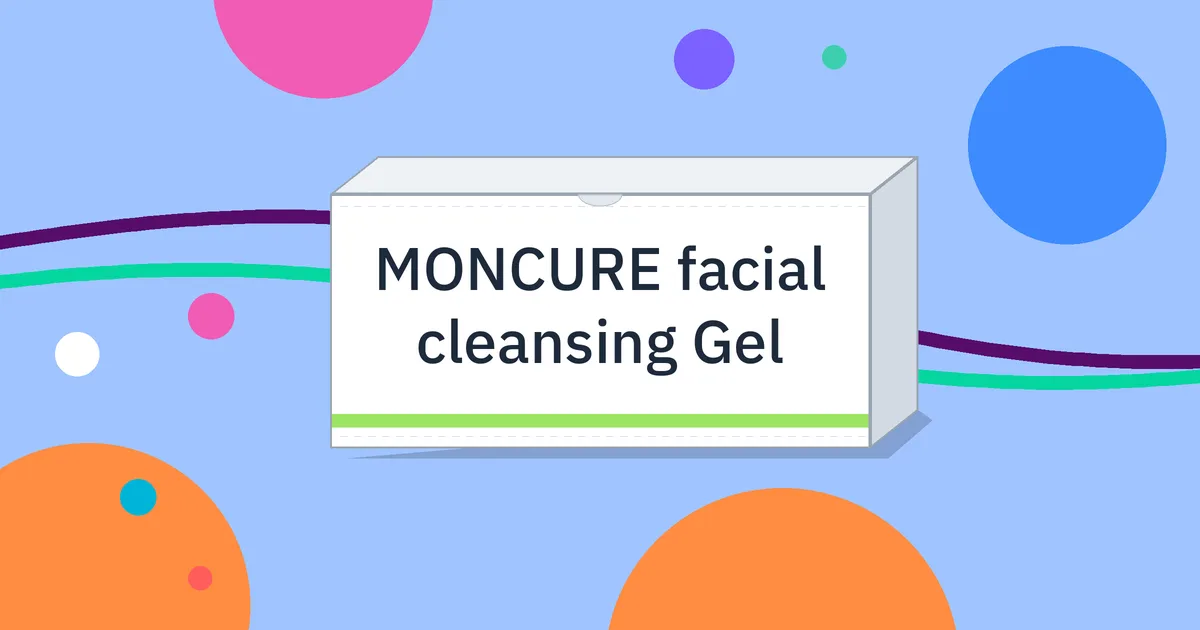 Symbolbild: Packung mit der Aufschrift MONCURE facial cleansing Gel (PZN 15409580) – Verfügbarkeit und Bezug in Apotheken in Frankfurt am Main