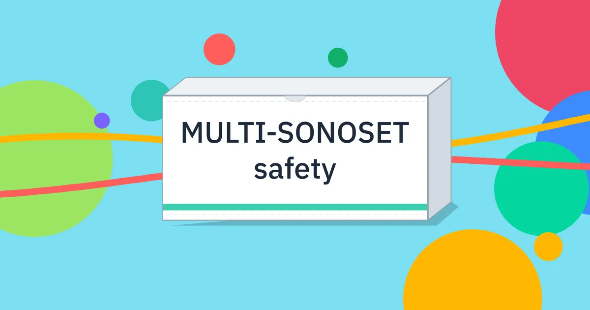 Symbolbild: Packung mit der Aufschrift MULTI-SONOSET safety (PZN 10174818) – Verfügbarkeit und Bezug in Apotheken in Frankfurt am Main
