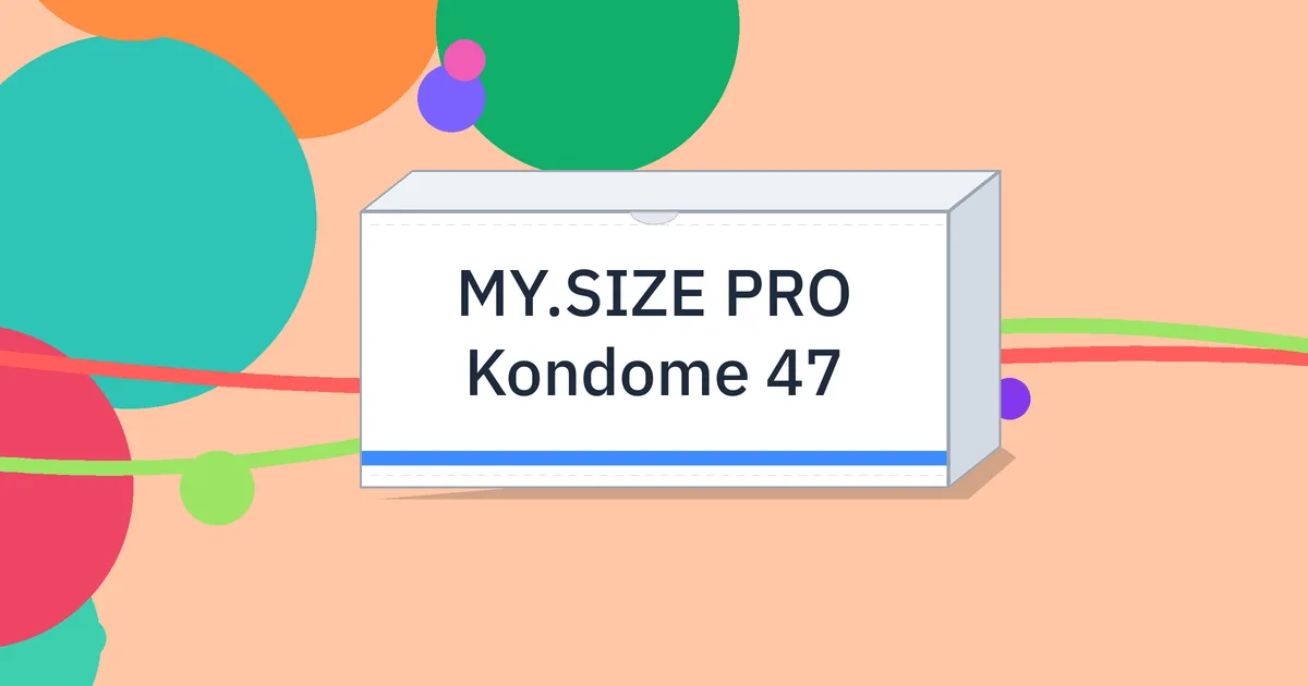 Symbolbild: Packung mit der Aufschrift MY.SIZE PRO Kondome 47 (PZN 17458105) – Verfügbarkeit und Bezug in Apotheken in Frankfurt am Main