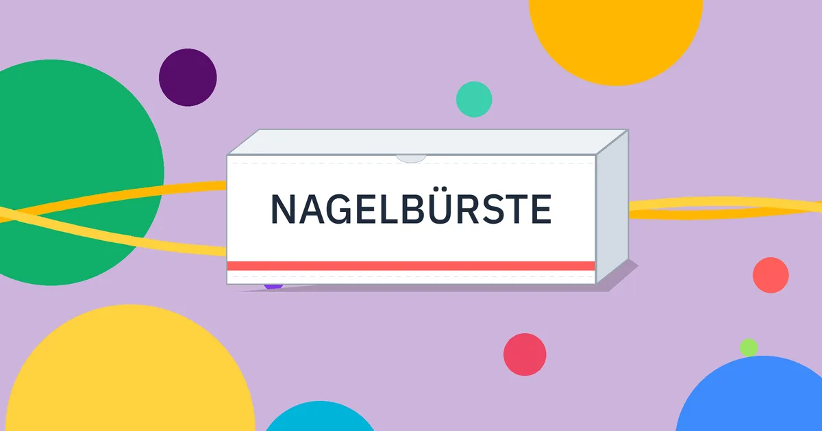 Symbolbild: Packung mit der Aufschrift NAGELBÜRSTE (PZN 11124248) – Verfügbarkeit und Bezug in Apotheken in Frankfurt am Main