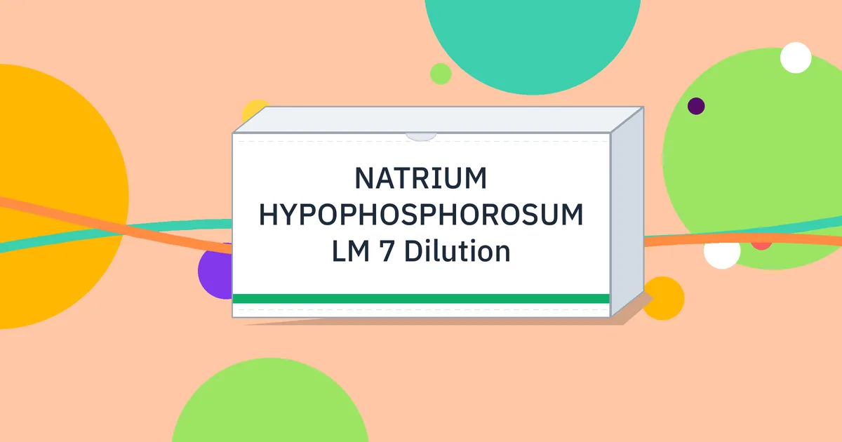 Symbolbild: Packung mit der Aufschrift NATRIUM HYPOPHOSPHOROSUM LM 7 Dilution (PZN 12963353) – Verfügbarkeit und Bezug in Apotheken in Frankfurt am Main