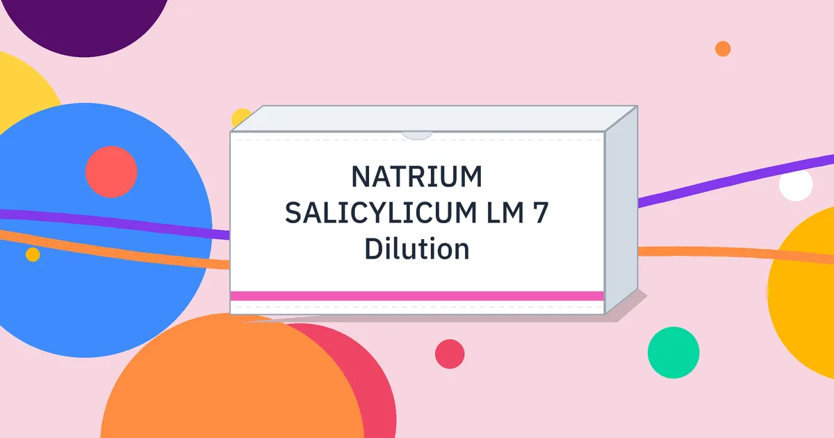 Symbolbild: Packung mit der Aufschrift NATRIUM SALICYLICUM LM 7 Dilution (PZN 12966446) – Verfügbarkeit und Bezug in Apotheken in Frankfurt am Main