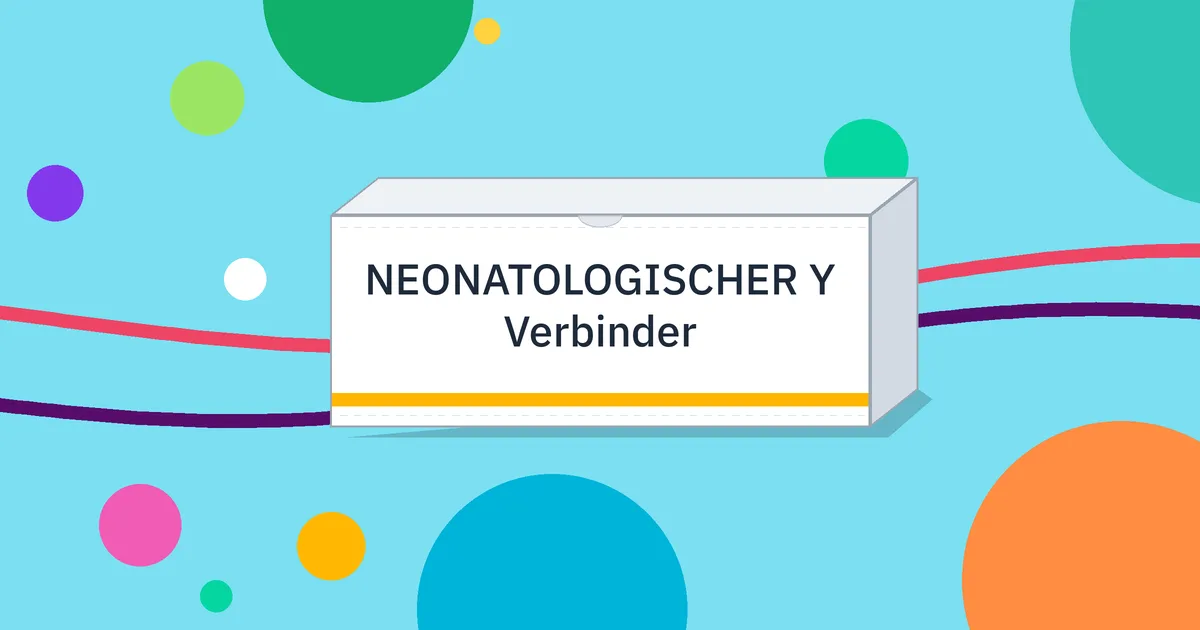 Symbolbild: Packung mit der Aufschrift NEONATOLOGISCHER Y Verbinder (PZN 06981619) – Verfügbarkeit und Bezug in Apotheken in Frankfurt am Main