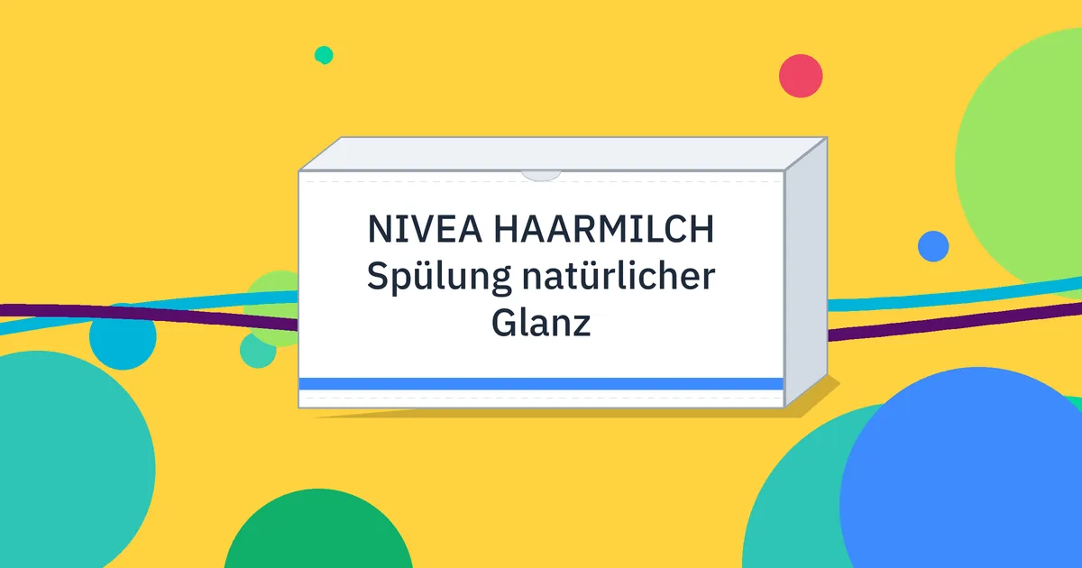 Symbolbild: Packung mit der Aufschrift NIVEA HAARMILCH Spülung natürlicher Glanz (PZN 14368614) – Verfügbarkeit und Bezug in Apotheken in Frankfurt am Main