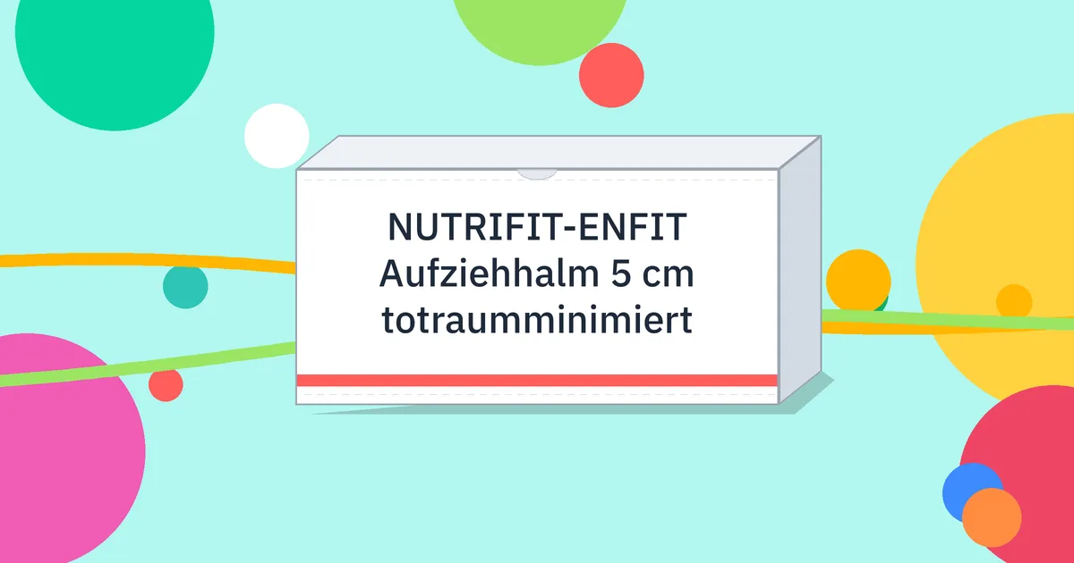 Symbolbild: Packung mit der Aufschrift NUTRIFIT-ENFIT Aufziehhalm 5 cm totraumminimiert (PZN 17272990) – Verfügbarkeit und Bezug in Apotheken in Frankfurt am Main
