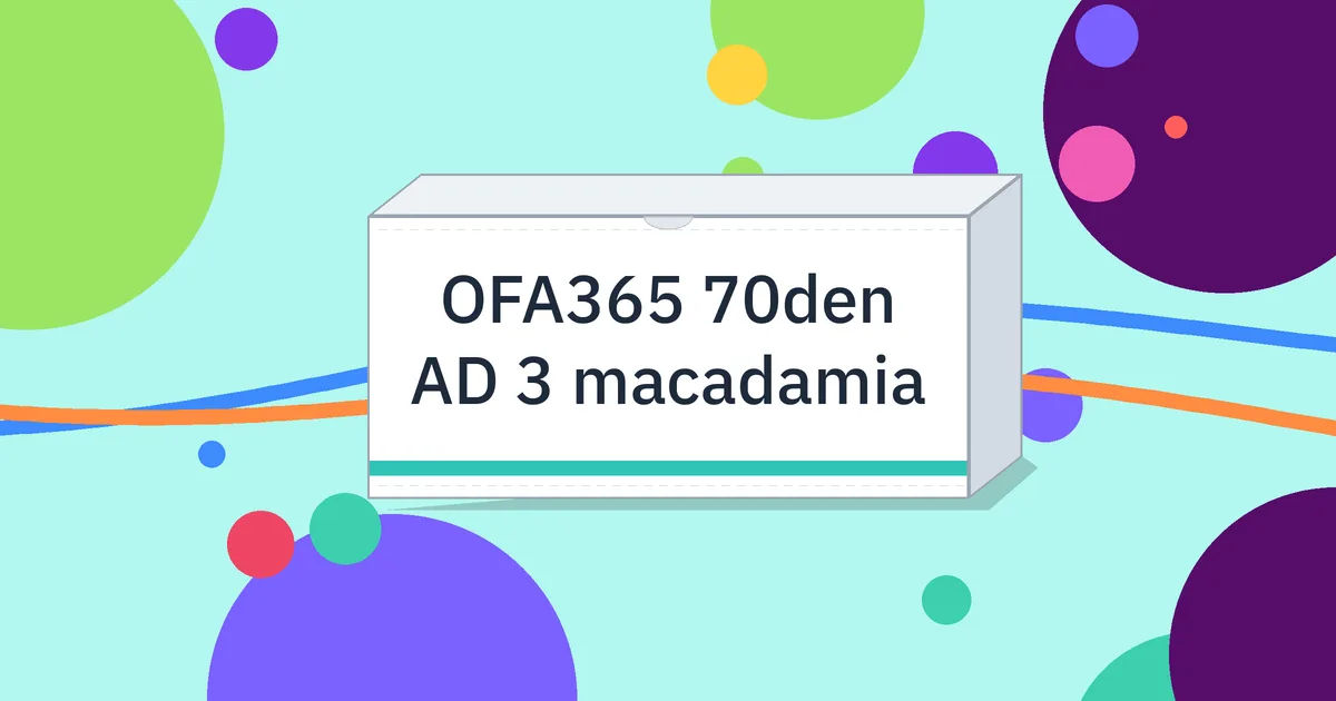 Symbolbild: Packung mit der Aufschrift OFA365 70den AD 3 macadamia (PZN 16721977) – Verfügbarkeit und Bezug in Apotheken in Frankfurt am Main